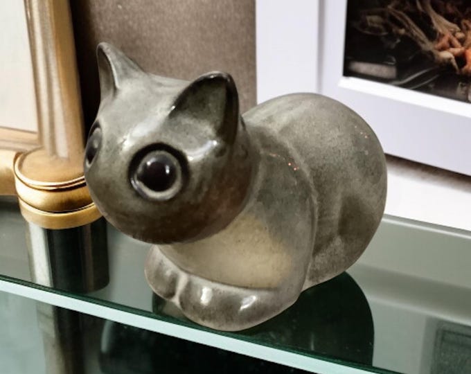 Vintage California Pottery Howard Pierce Cat, Mid Century Cat Figurine ...
