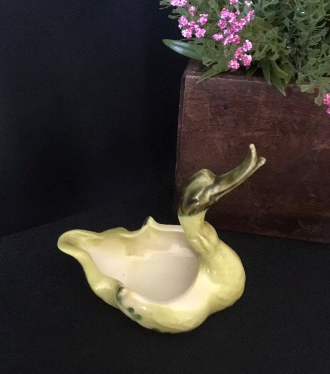 Vintage Duck Planter, Ceramic Duck Trinket Tray, Succulent Dish - Etsy