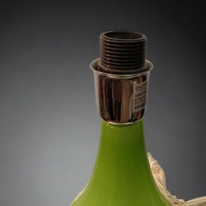 Green Teardrop Shaped Modern Small Table Lamp, Fun Lime Green Ceramic ...