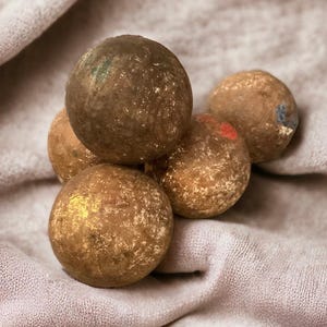 Antique Vintage Smooth Croquet Balls, Wooden, Rustic, Farmhouse ...