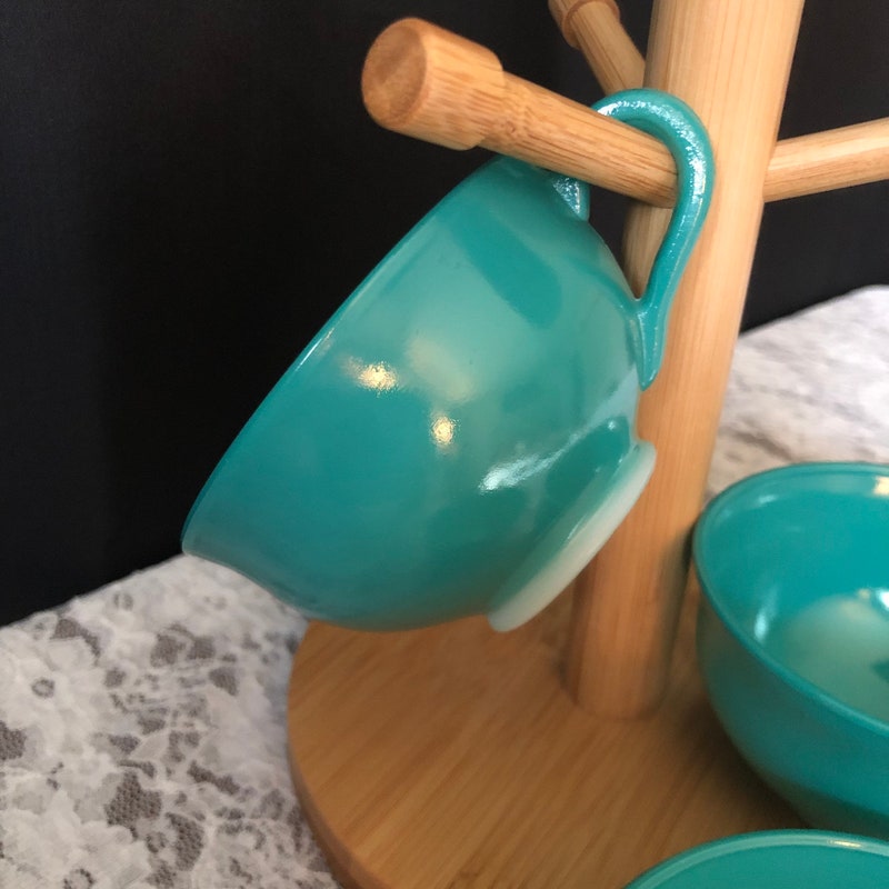 Turquoise Tea Cup - Etsy