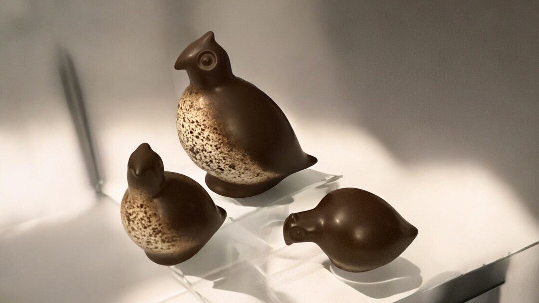 Vintage California Pottery Howard Pierce Quail Family Figurines, Mid ...