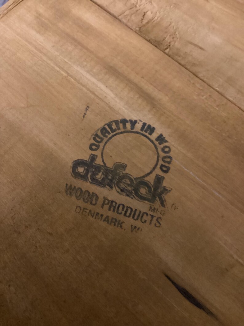 Vintage Wood Cheese Box, Round Crate With Lid, From Dufeck's, Denmark ...