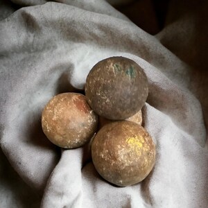 Antique Vintage Smooth Croquet Balls, Wooden, Rustic, Farmhouse ...
