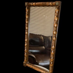 Antique Federal Empire Style Mirror, Vintage Colonial Wood Mirror ...