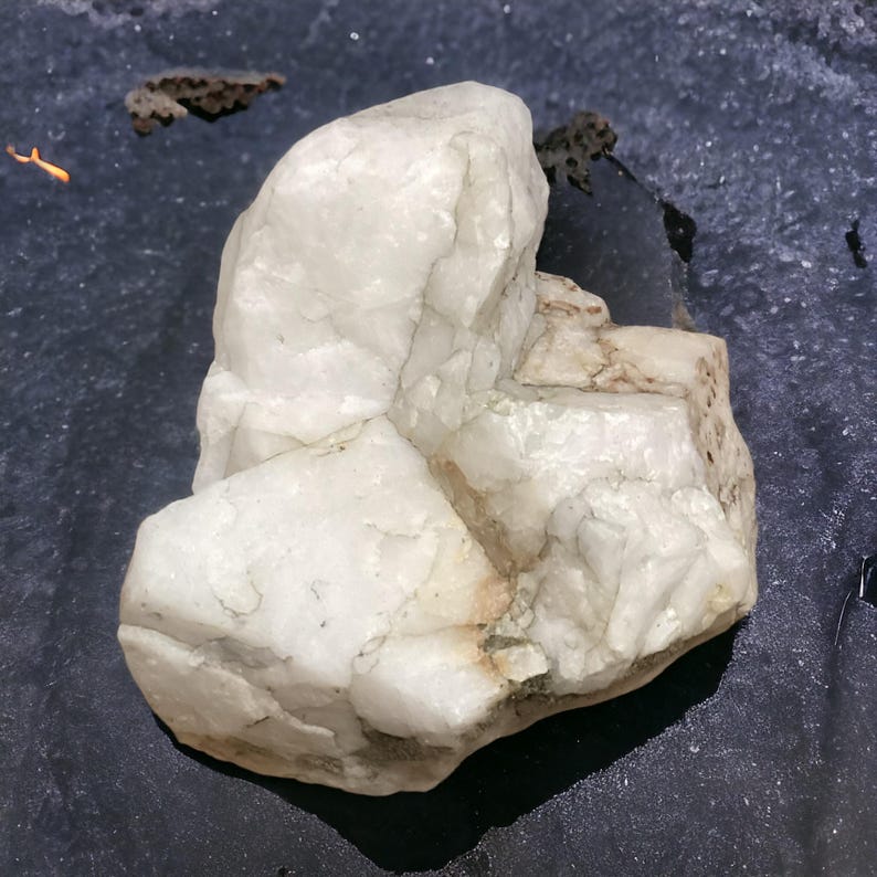 Old Large Raw Uncut Natural Rough White 13.08 Pound Quartz Crystal Rock ...