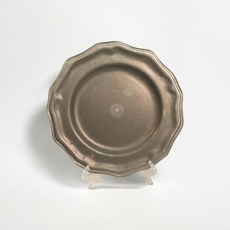 Vintage Pewter Dinnerware - Plates, Stemmed Mugs, Pitcher, Tray ...