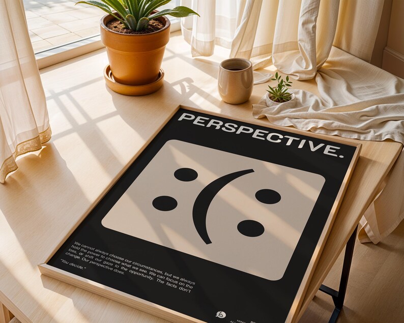 Perspective Poster, You Decide Print, Minimalist Swiss Design, Choice ...