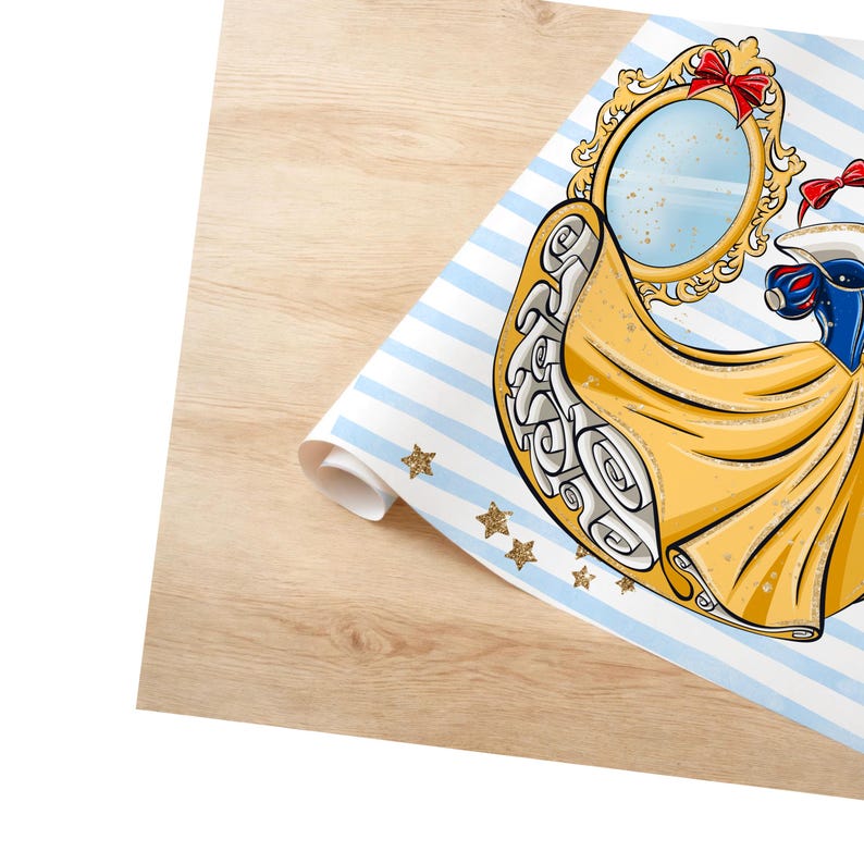 Snow White Digital Paper, Princess PNG, Seven Dwarves, Fairytale, Deer ...