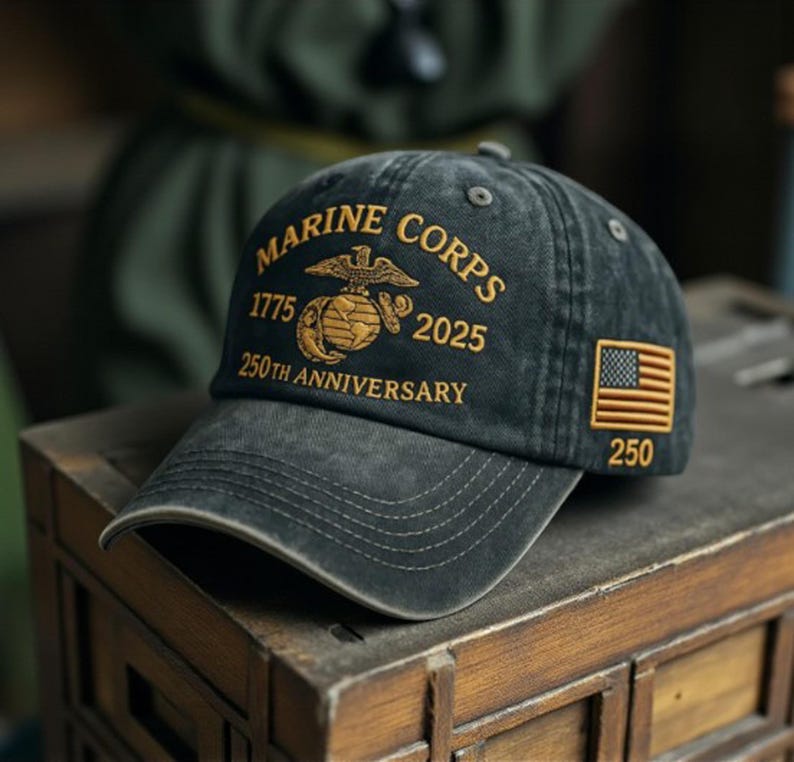 Official 2025 USMC 250th Anniversary Hat, Marine Corps Birthday Ball ...