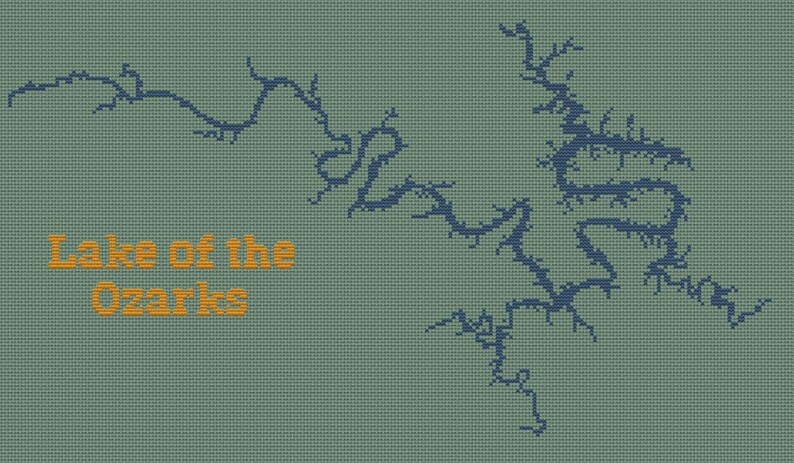 Lake of the Ozarks Cross Stitch Pattern - Etsy