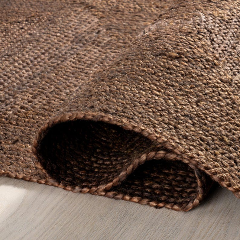 Brown Jute Rug for Living Room/dining Room, Brown Runner for Hallway ...