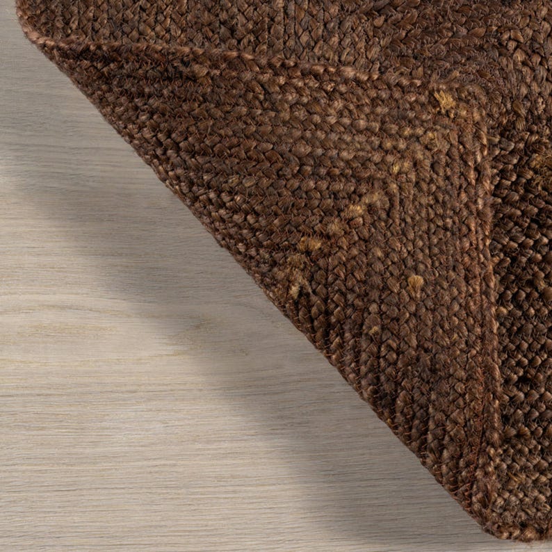 Brown Jute Rug for Living Room/dining Room, Brown Runner for Hallway ...