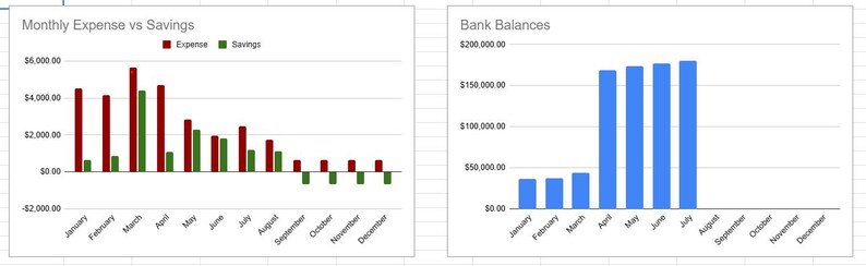 Simple Personal Budget Tracker Template - Etsy