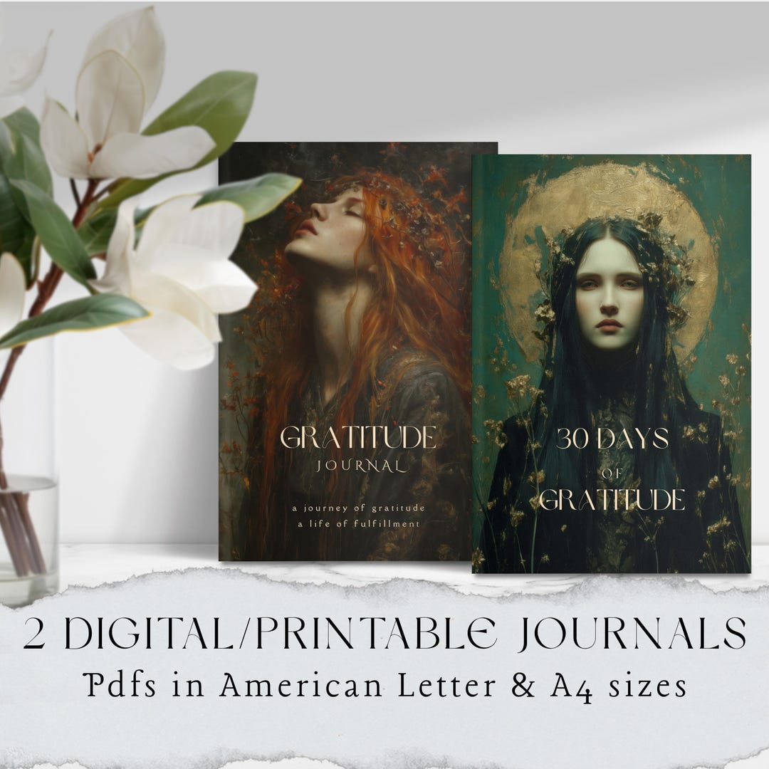 Printable Gratitude Journals | 30 Days of Gratitude and Guided Journal ...