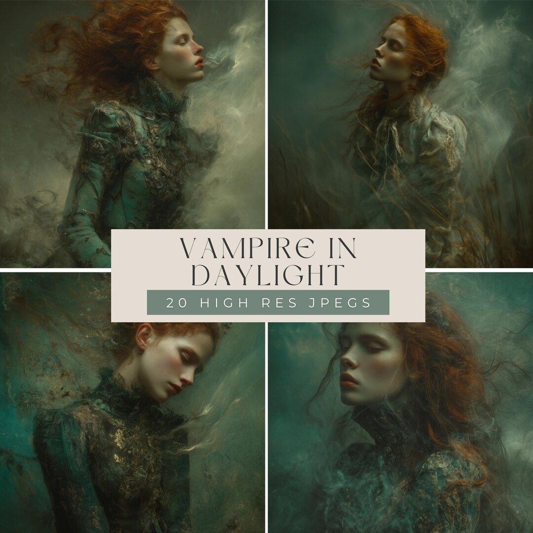 Vampire in Daylight Digital Papers – 20 Gothic Junk Journal Backgrounds ...