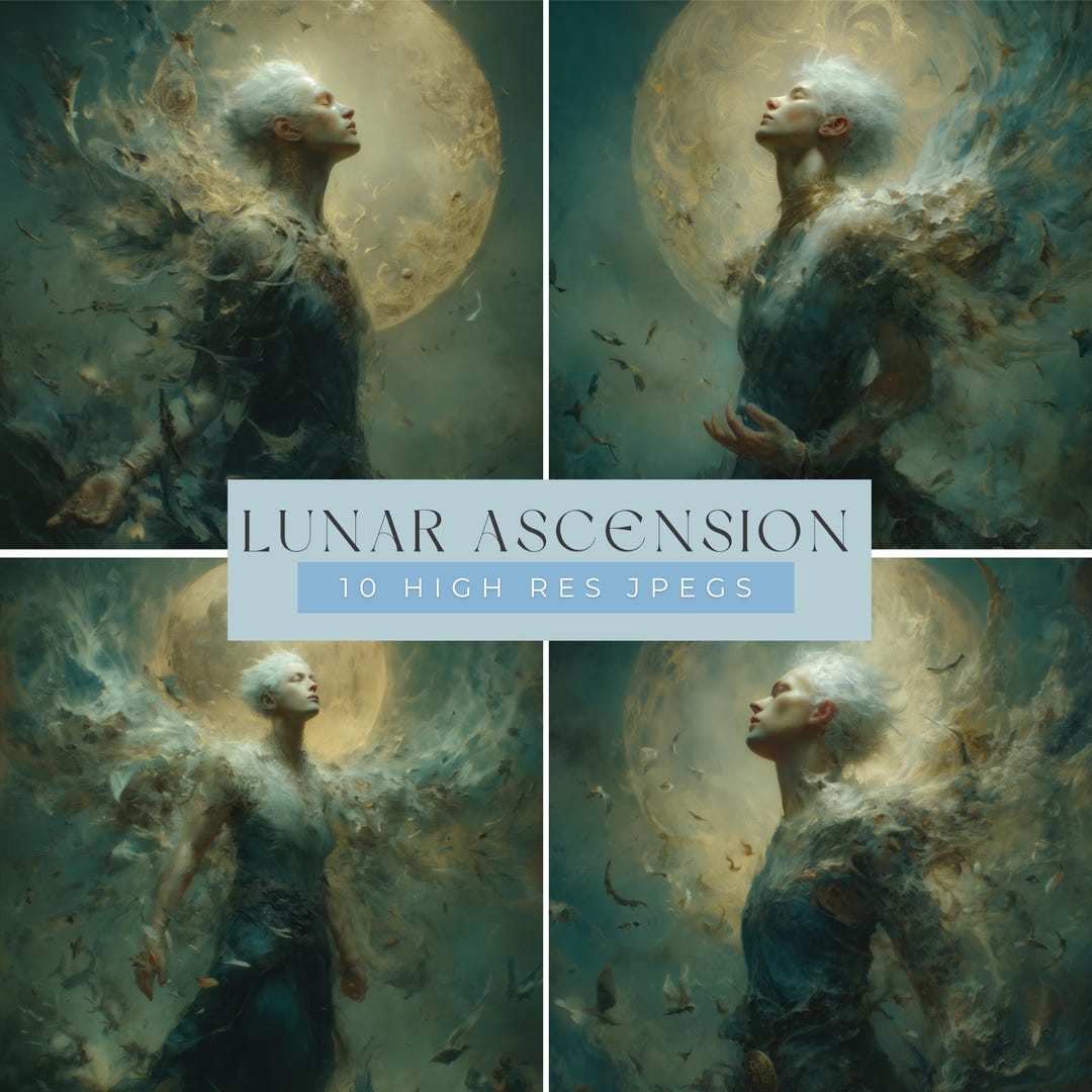 Lunar Ascension | Celestial Portraits | 10 High Res Jpegs | Hiraeth ...