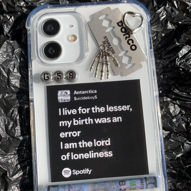 SUICIDEBOYS Antarctica Lyrics G59 Handmade Custom Resin Phone Case - Etsy