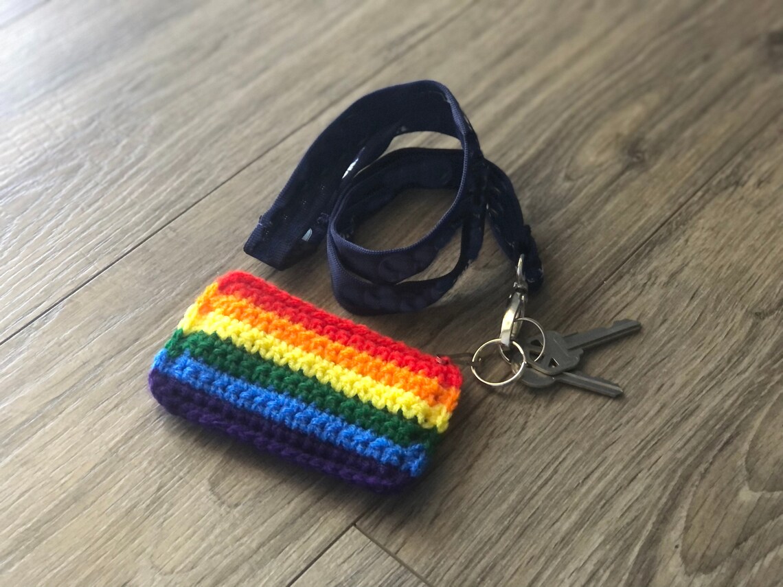 LGBTQ-PRIDE Keychains Handmade Crochet - Etsy