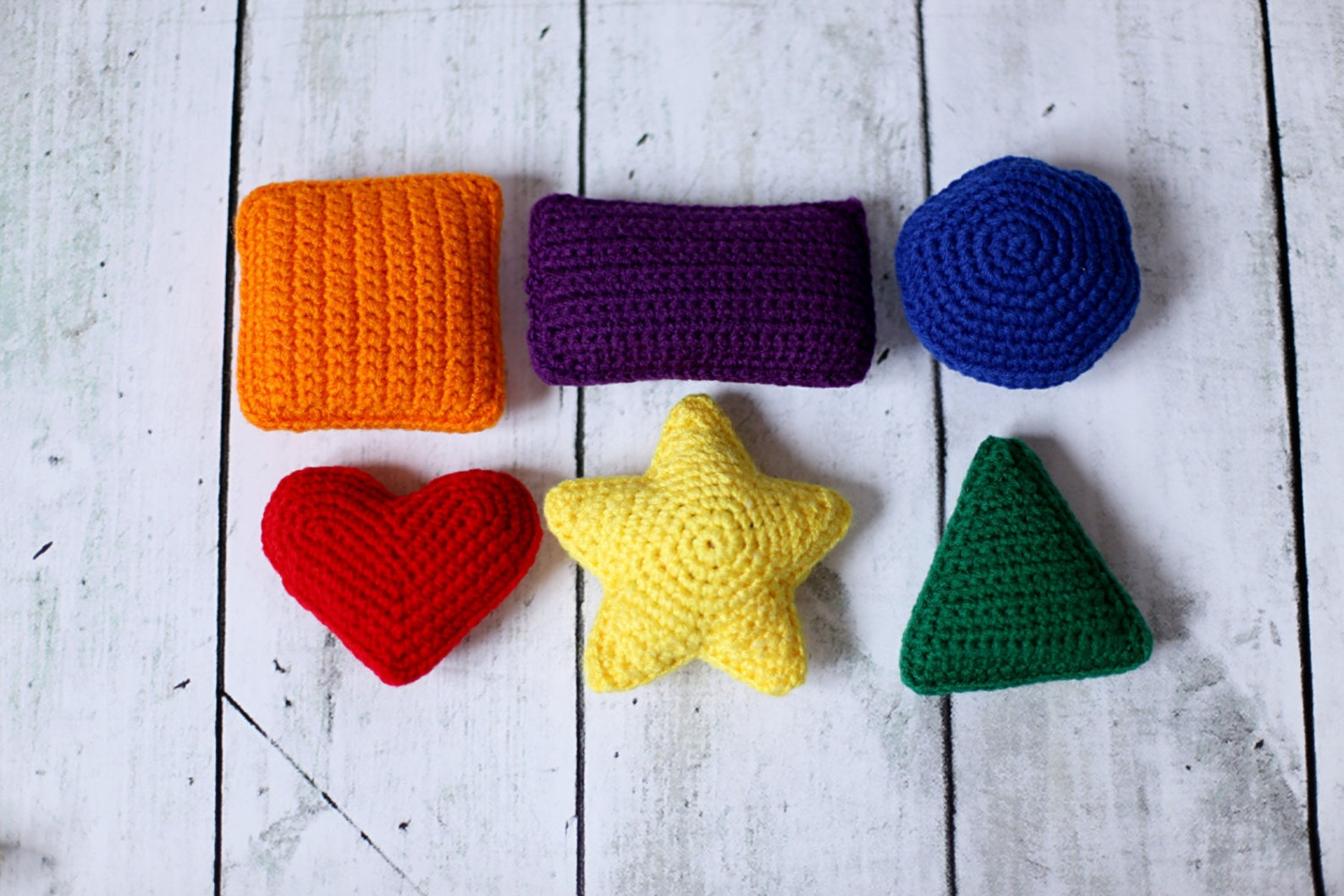 Learning Playset Crochet - Shapes and Colors Toys - Etsy