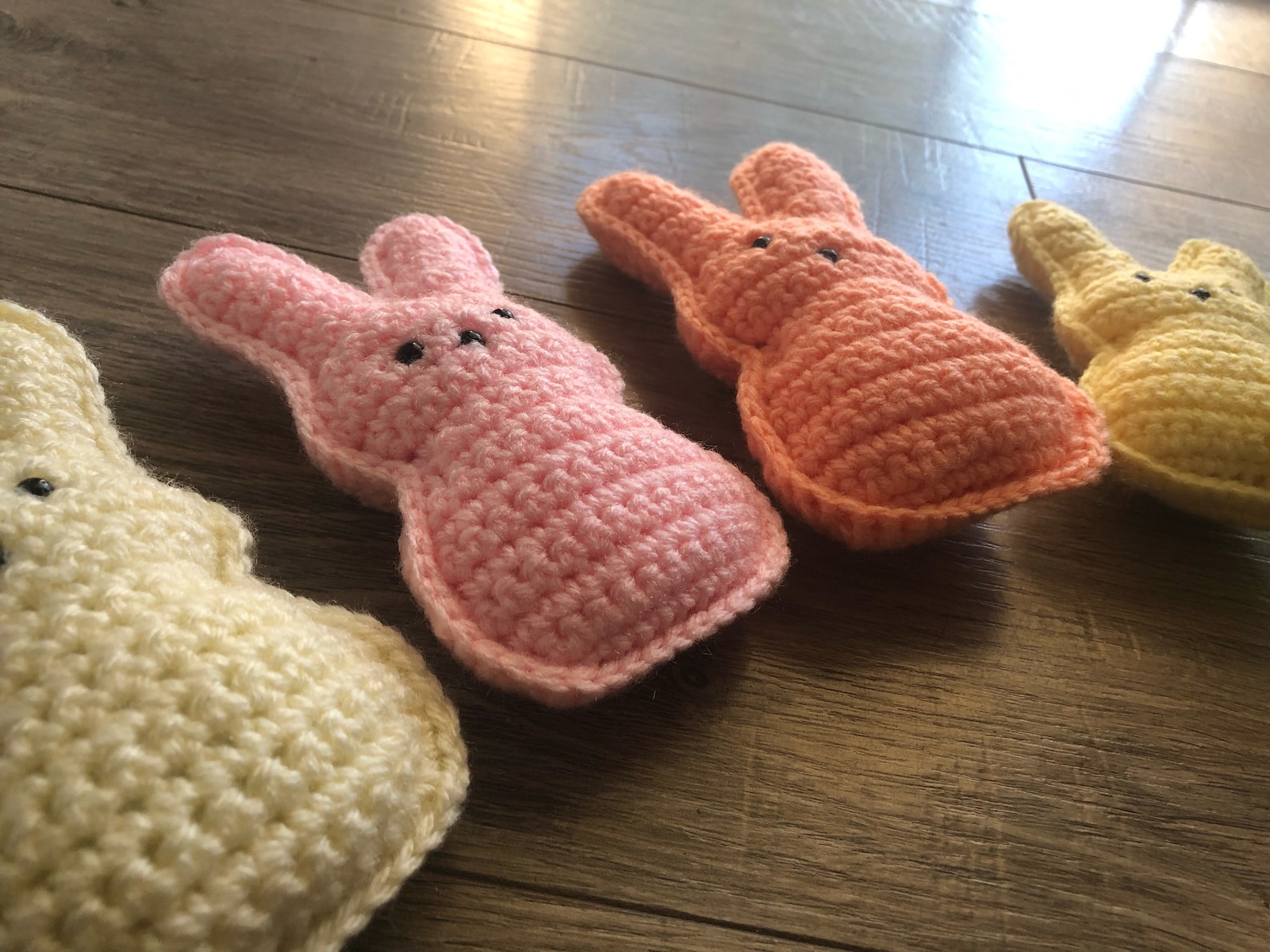 Crochet Bunny Peep Peeps Easter Gift Handmade | Etsy