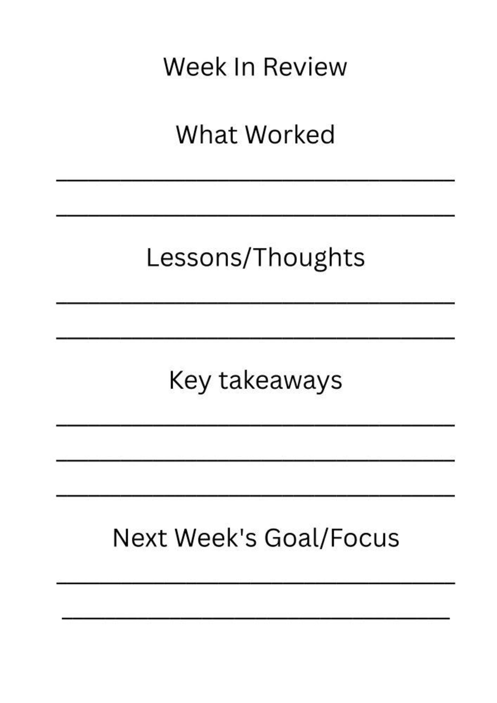 Step Outside Daily Journal | Printable PDF (US Letter + A4) | Reduce ...