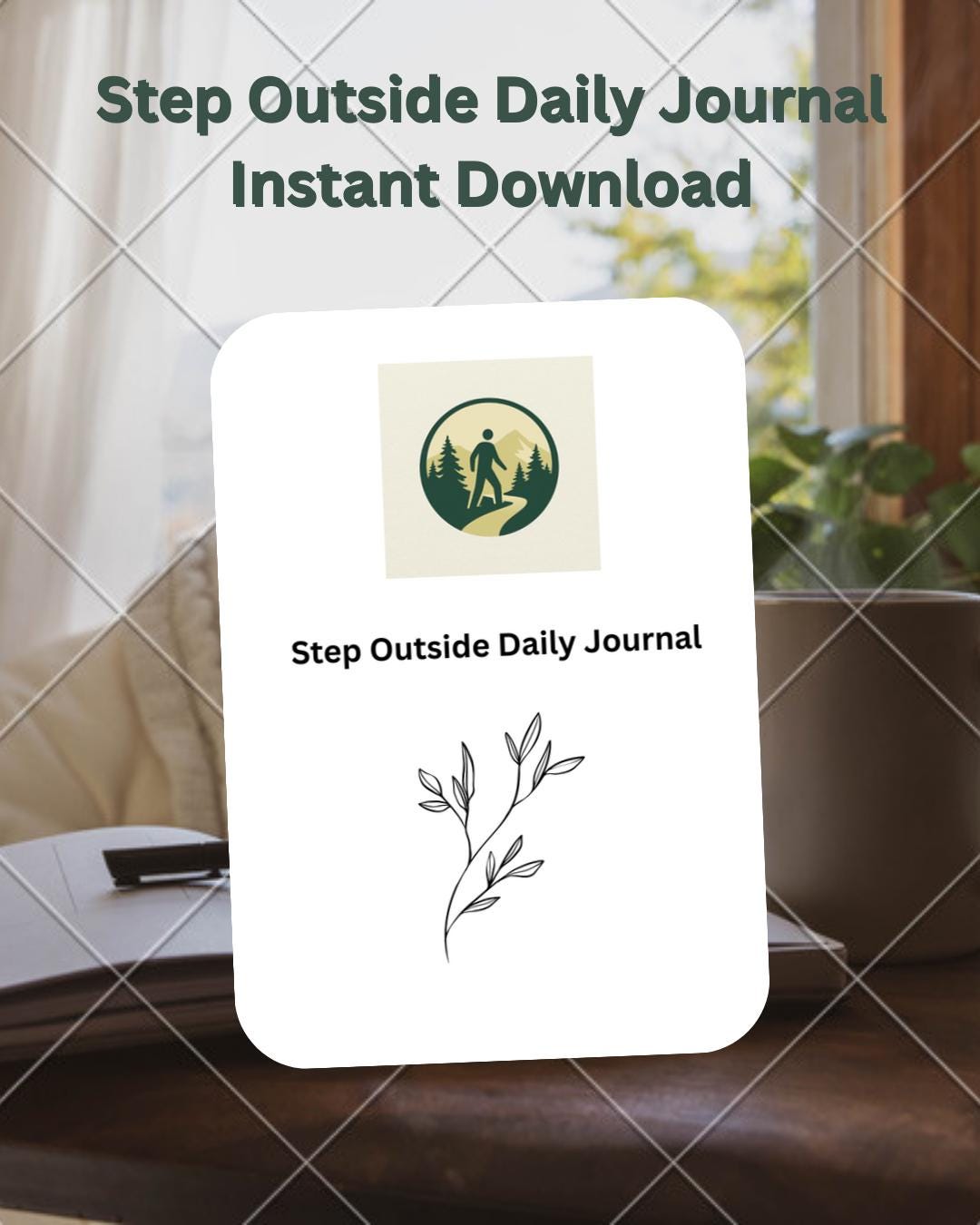Step Outside Daily Journal | Printable PDF (US Letter + A4) | Reduce ...