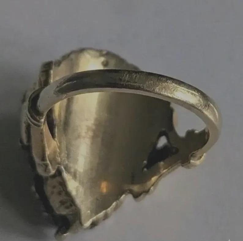 Antique Style Medusa Poison Ring – Victorian Gothic Secret Compartment ...
