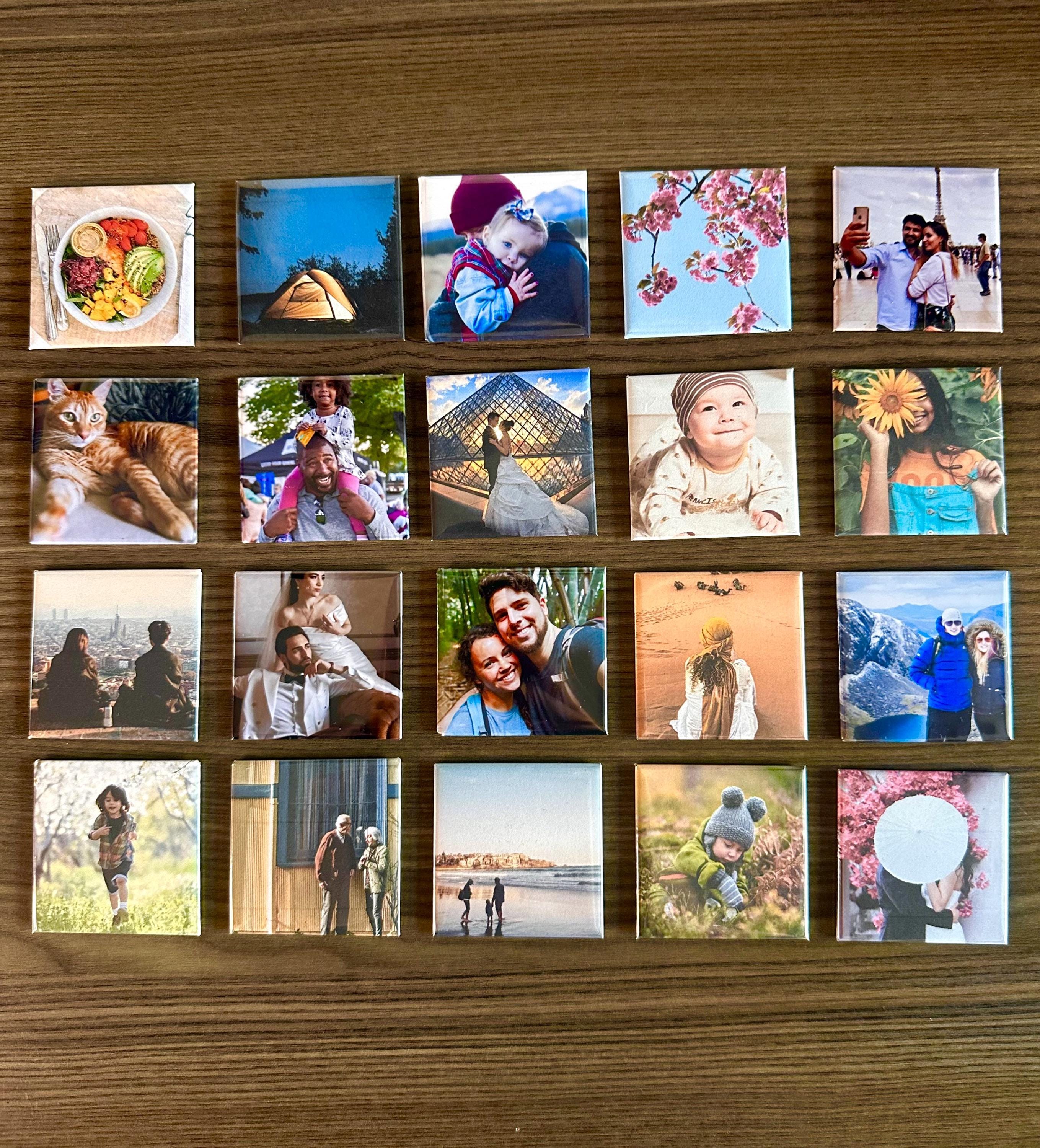 Custom Photo Magnets - 5x5 Personalized Fridge Magnet Set, Wedding Gift ...
