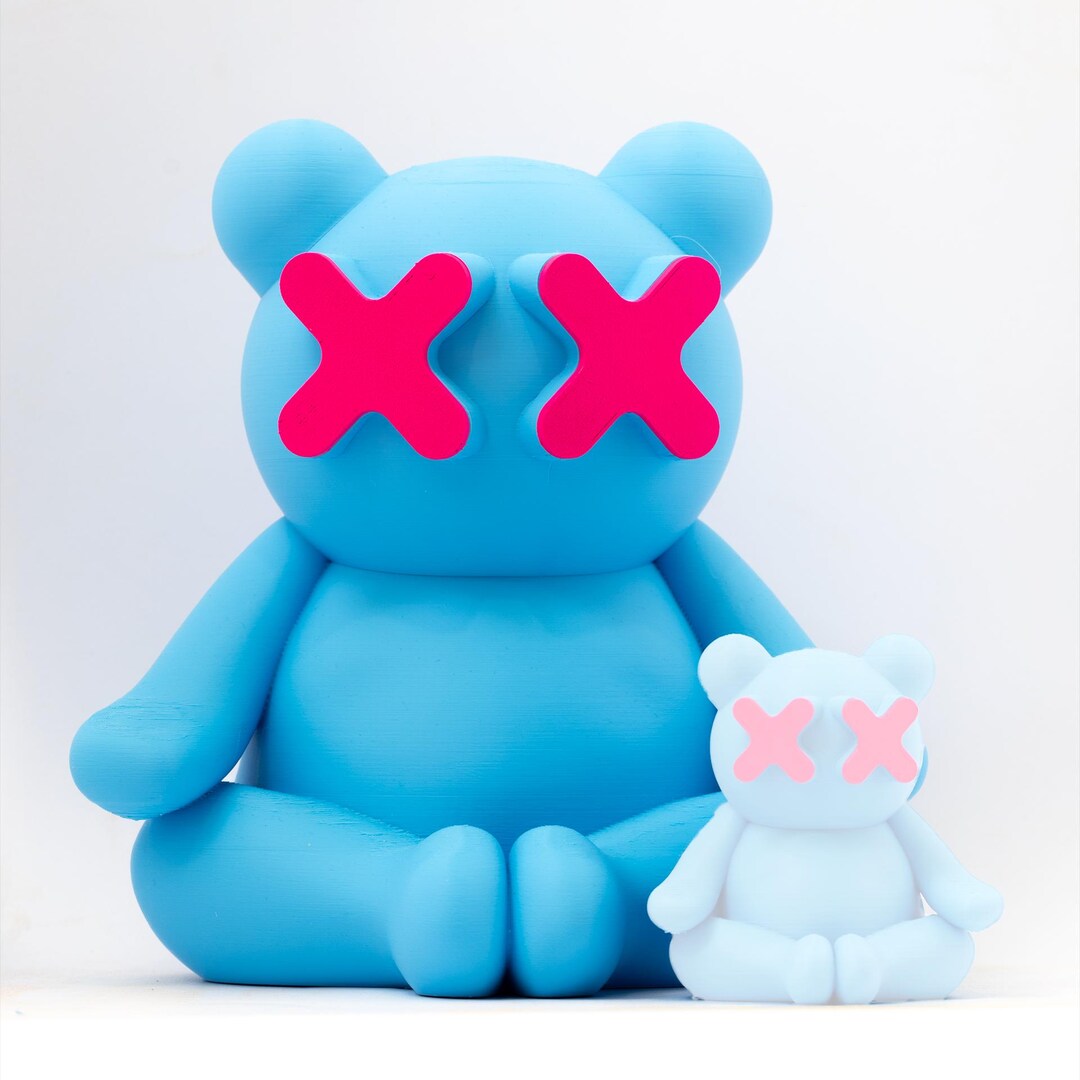 3D Printed Meditating OTSO Bear Figurine: Street Art Collectible - Etsy