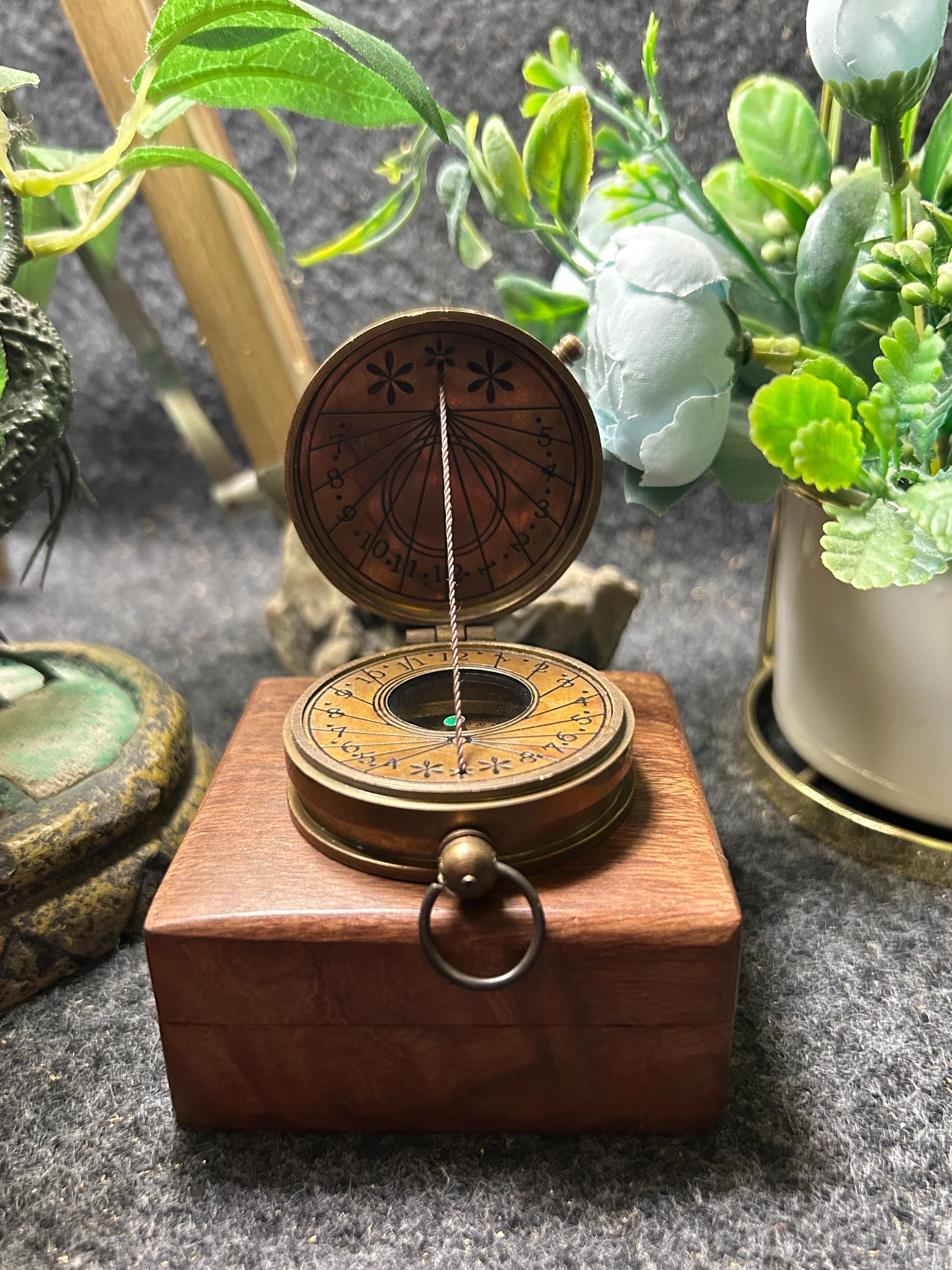 Mary Rose Brass Sundial Compass: Antique Maritime Navigation - Etsy