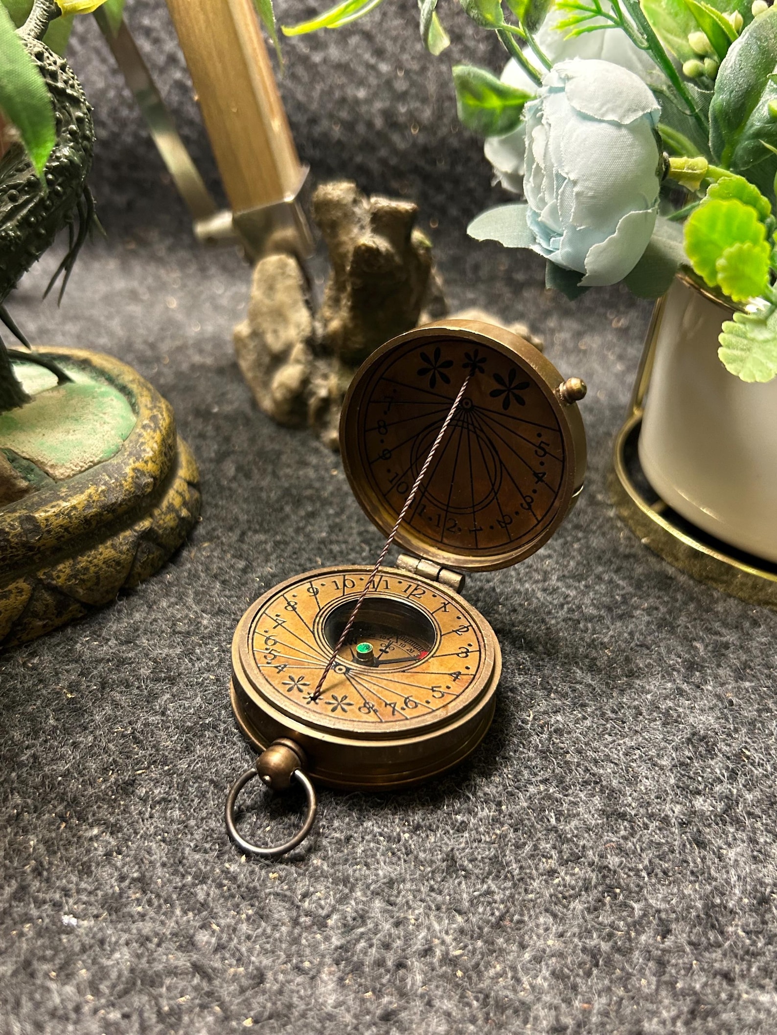 Mary Rose Brass Sundial Compass: Antique Maritime Navigation - Etsy