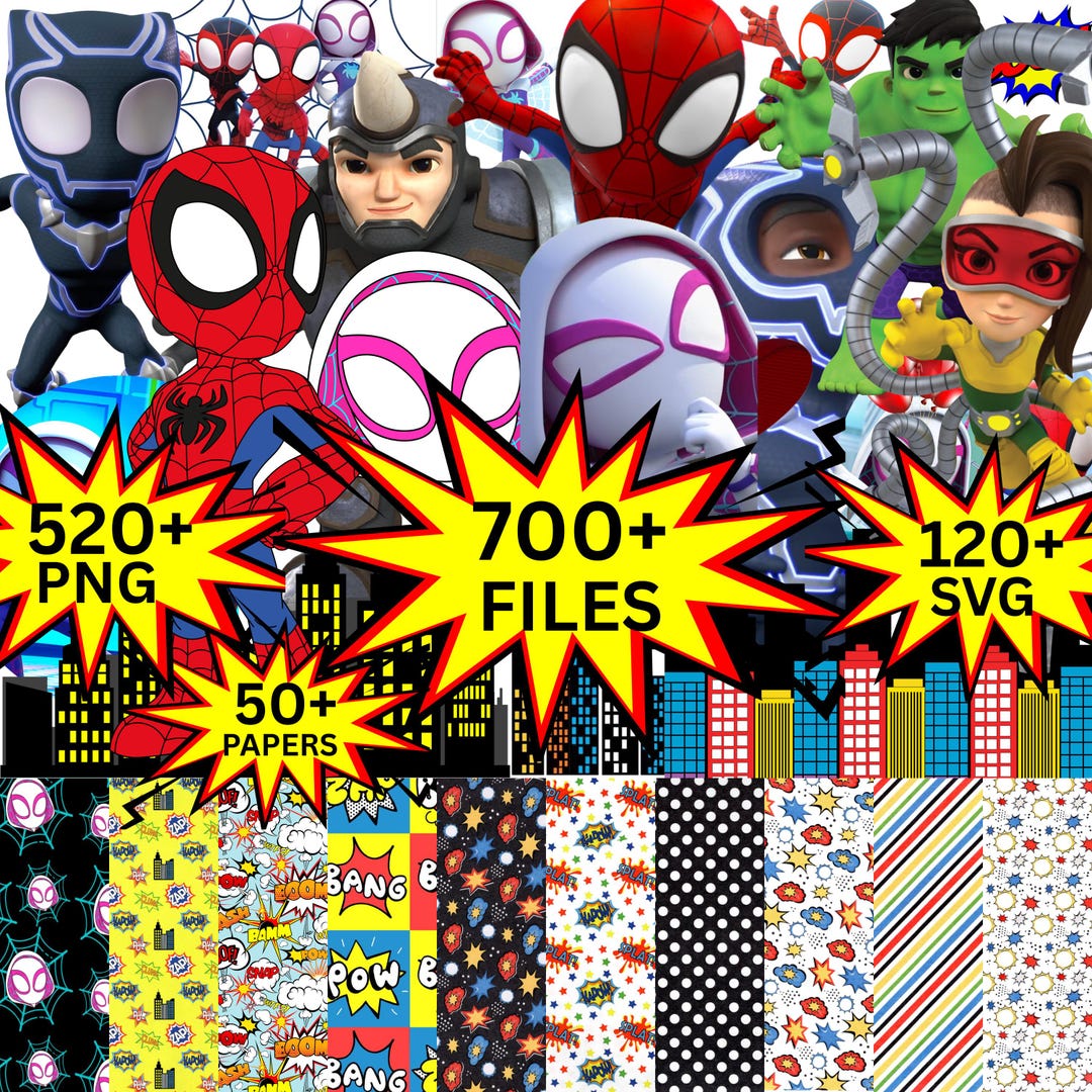 700+ Spidey Clipart Bundle, Spidey SVG, Spidey and His Amazing Friends ...