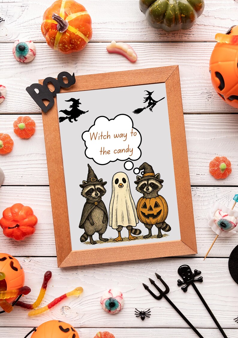 Spooky Halloween Printable Wall Art - Etsy