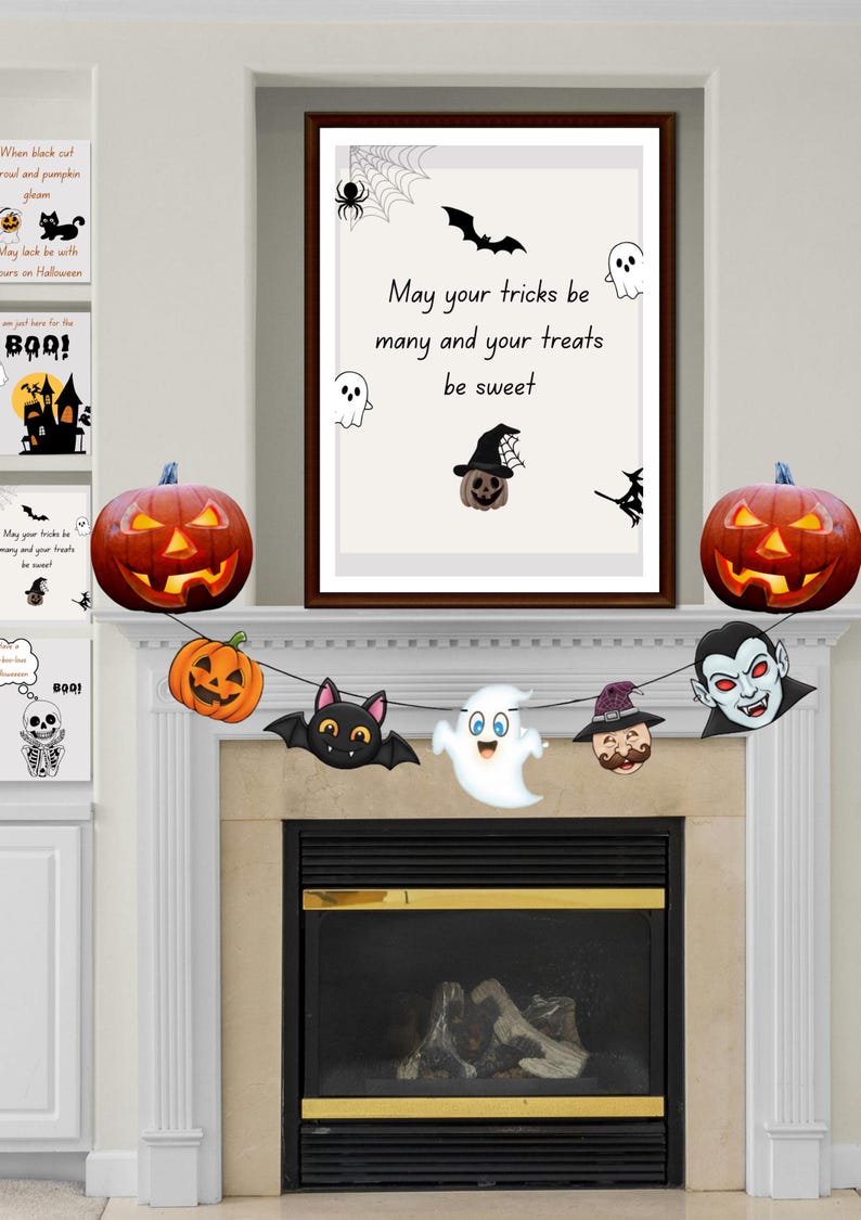 Spooky Halloween Printable Wall Art - Etsy