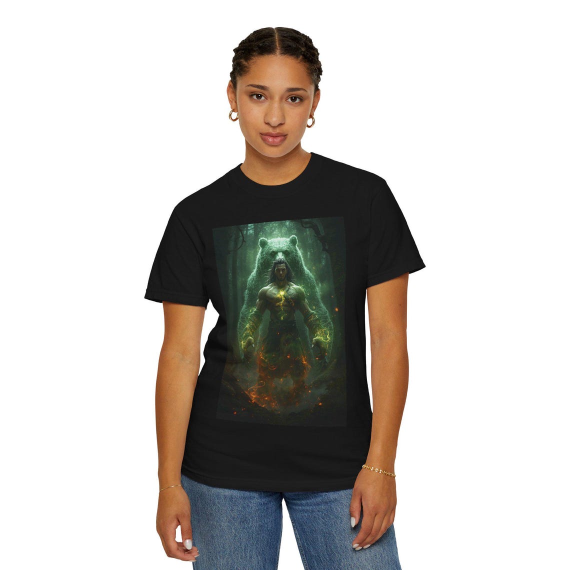 Tharion the Spiritclaw Wall Art | Fantasy Druid Warrior Character ...
