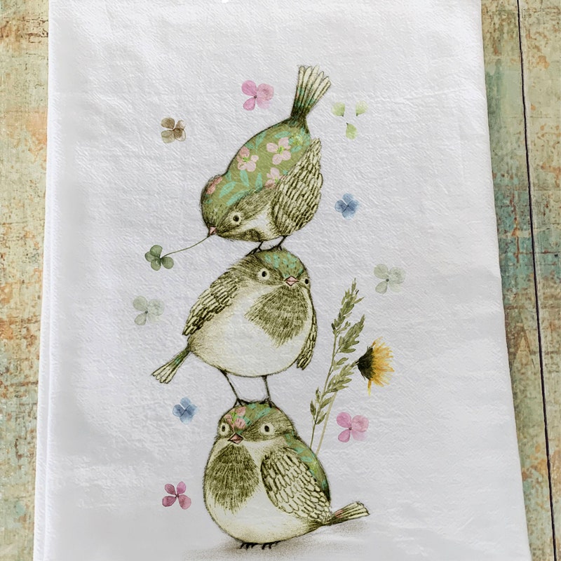 Bird Tea Towel - Etsy
