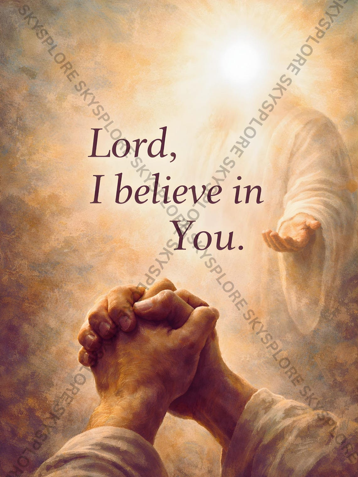 Lord I Believe in You Print | Christian Prayer Artwork (digital ...