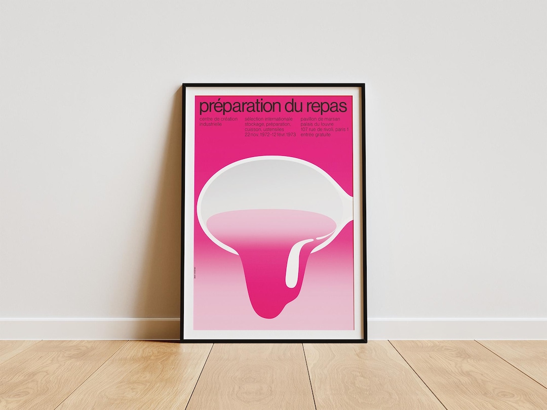 Preparation Du Repas Poster - Etsy