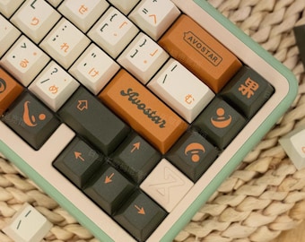 Loopy Space Text Keycap Set, MOA Profile Keycaps, Cute Font Keycaps ...