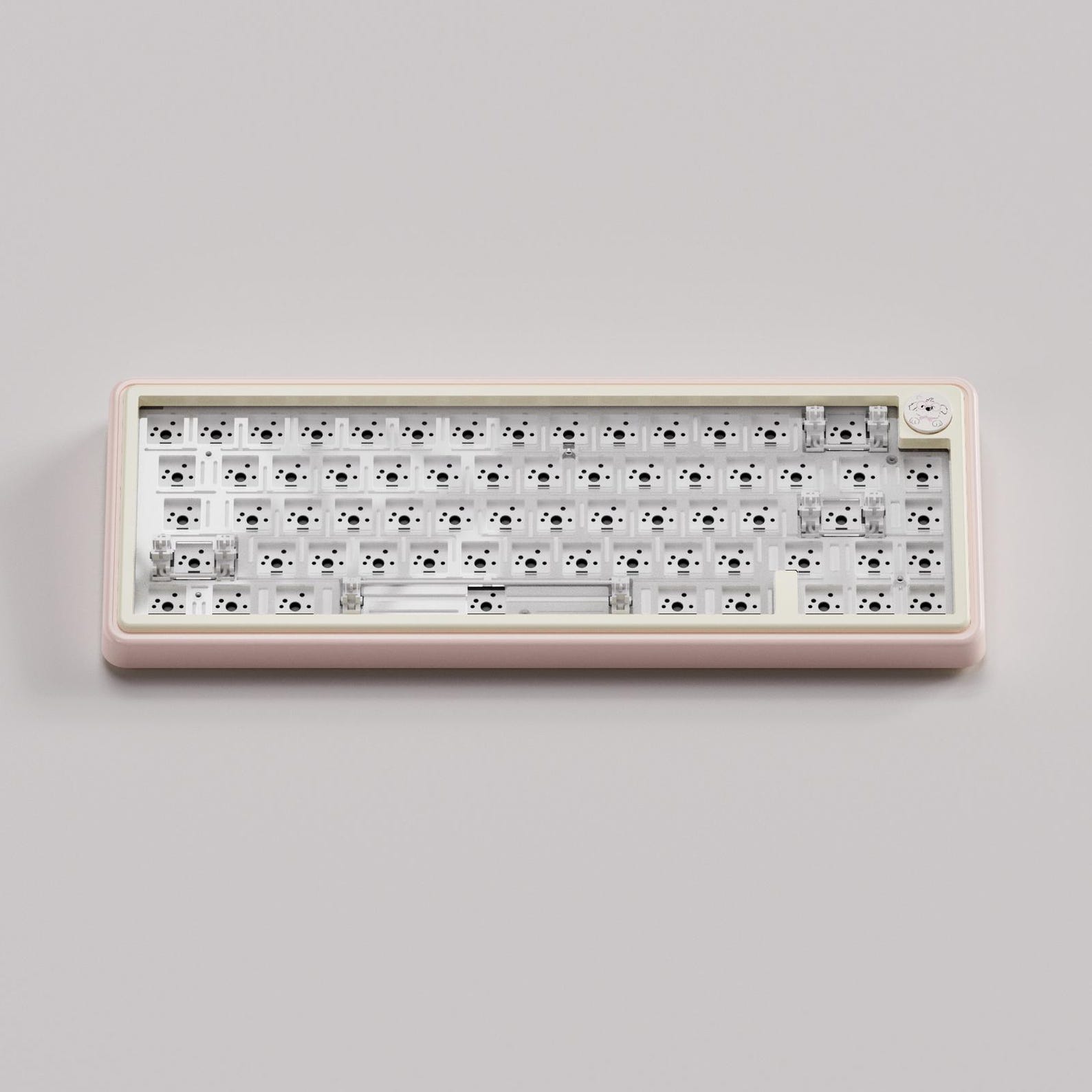 Cute Blue Notebook Theme Mechanical Keyboard - Kawaii Tri-mode RGB 65% ...