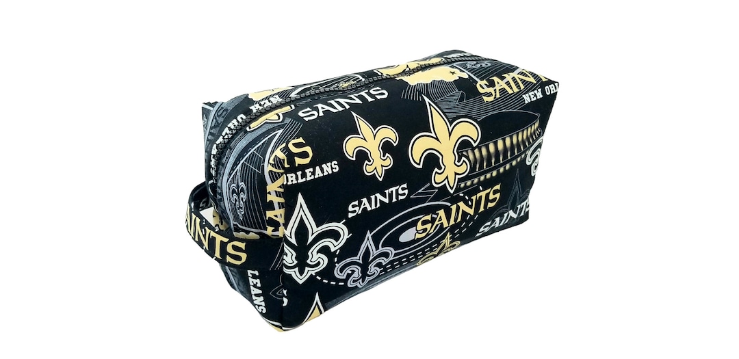 New Orleans Saints Sport Fans Boxy Pouch/ Shave Bag/ Cosmetic Makeup ...