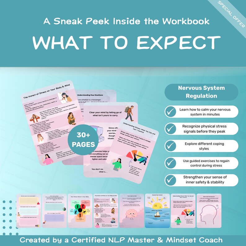 Stress Management Workbook (PDF): Coping Skills, Anxiety Relief ...