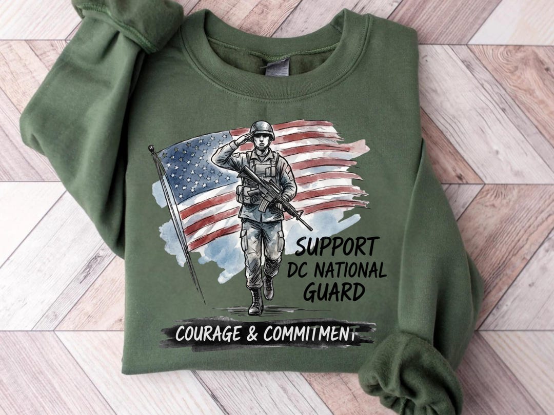 Washington D.C. Shirt Support DC National Guard Sweatshirt Patriotic ...
