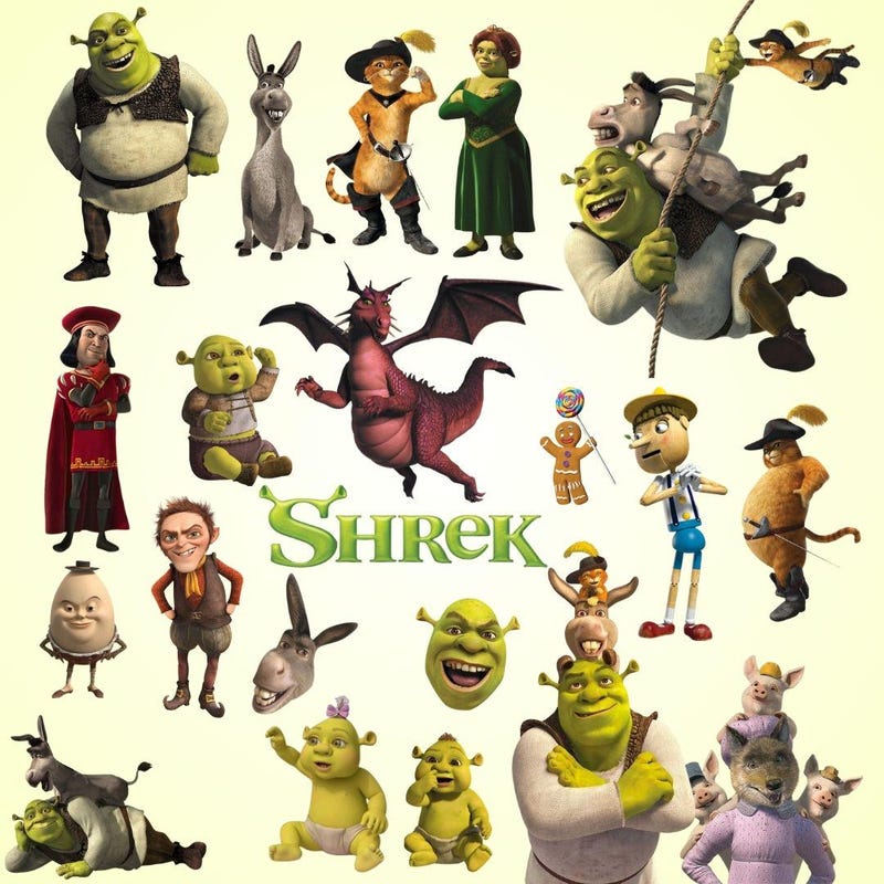 Shrek Clipart - Etsy