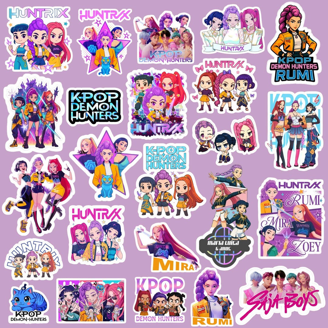 Huntrix Kpop Demon Hunters PNG SVG, Kpop Idol Group Shirt Design,girl ...