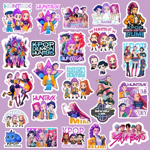Kpop Demon Hunter Stickers - Etsy UK