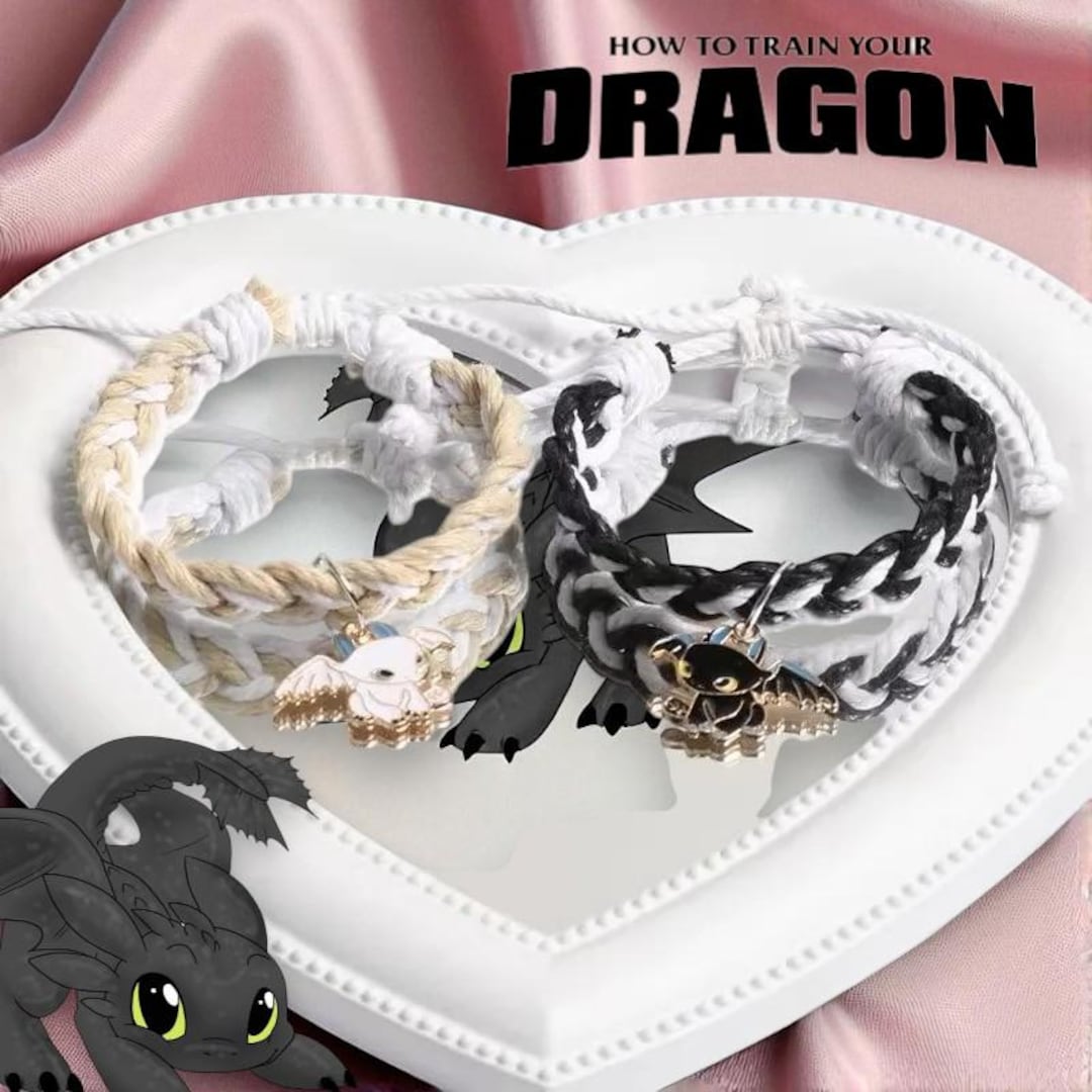 Anime Toothless Dragon Magnetic Couple Bracelets, Adjustable - Etsy