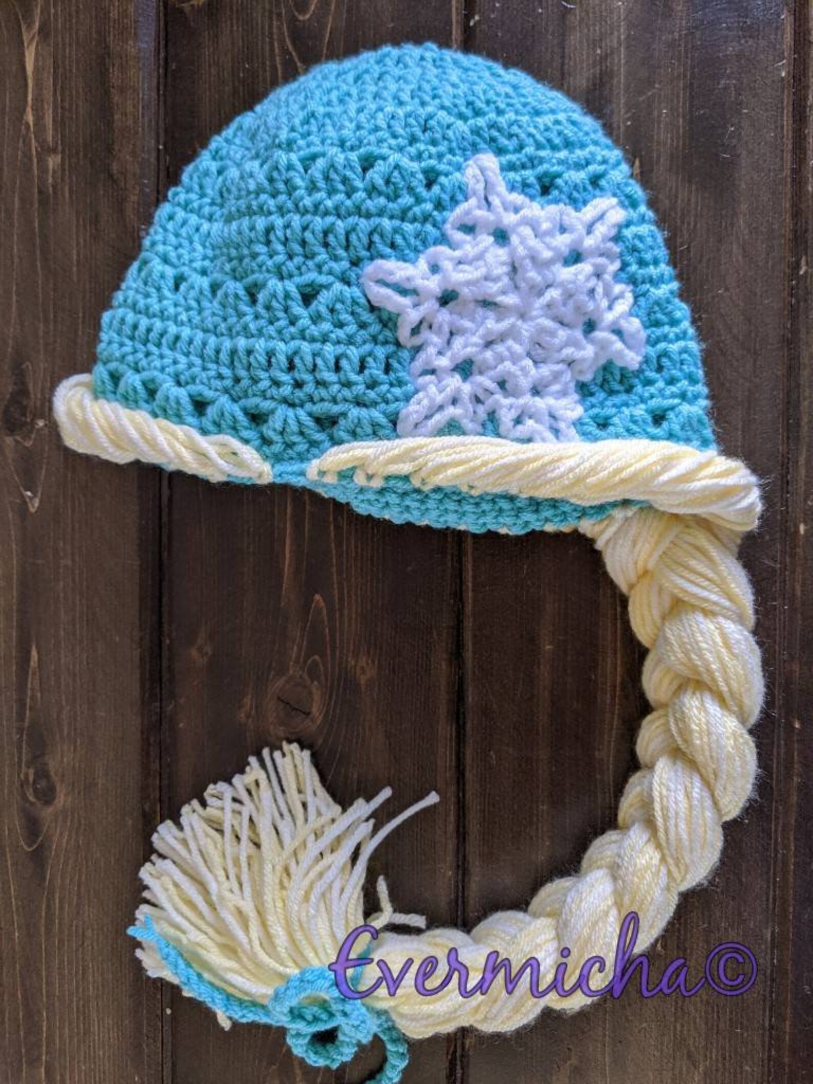 Icey Queen Braided Rapunzel Hat | Etsy