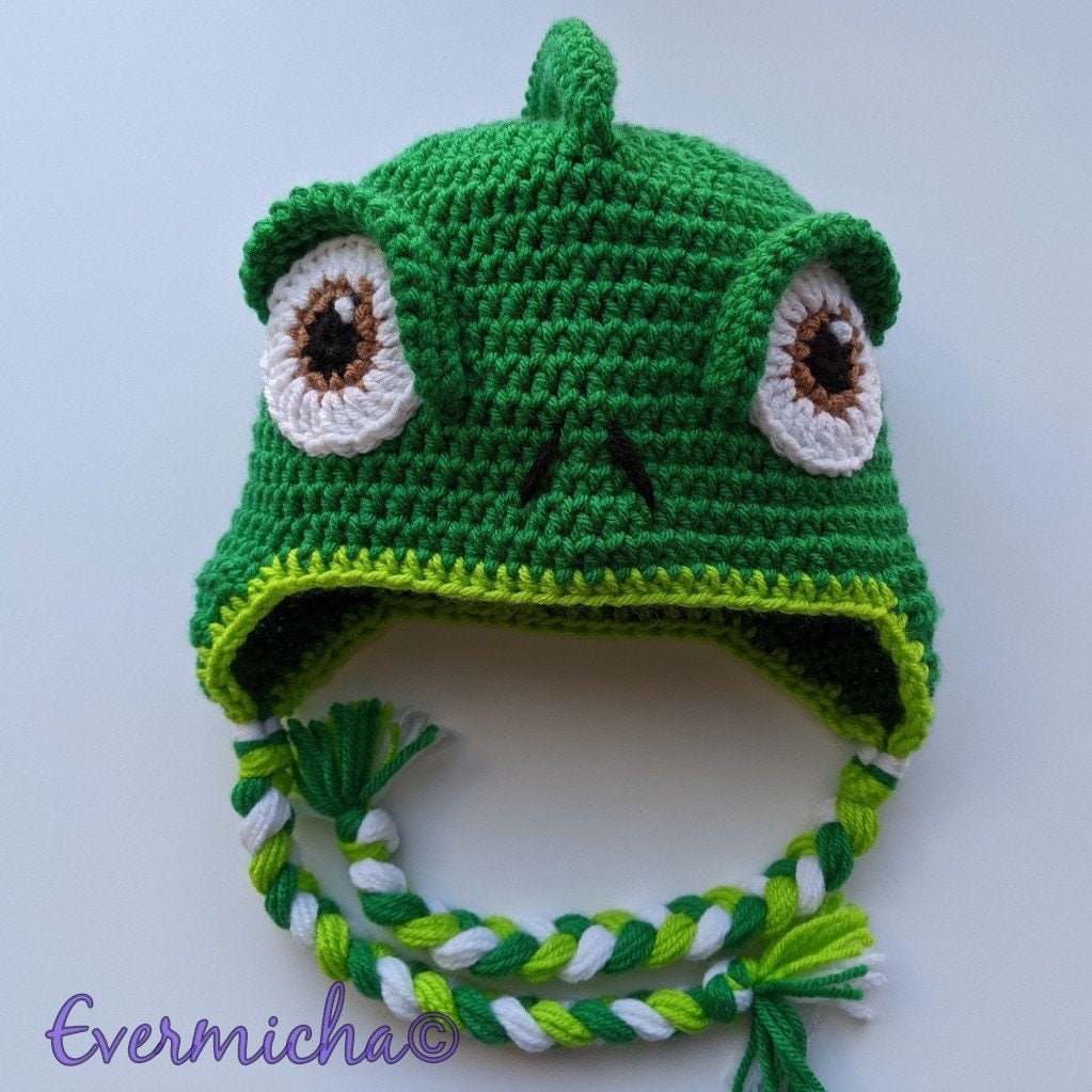 Chameleon Companion Crochet Hat Pattern *pattern Only* - Etsy